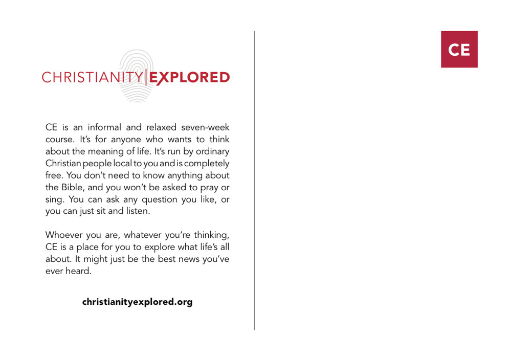 CE Invitations (Pack of 50) - Christianity Explored | The Good Book Company