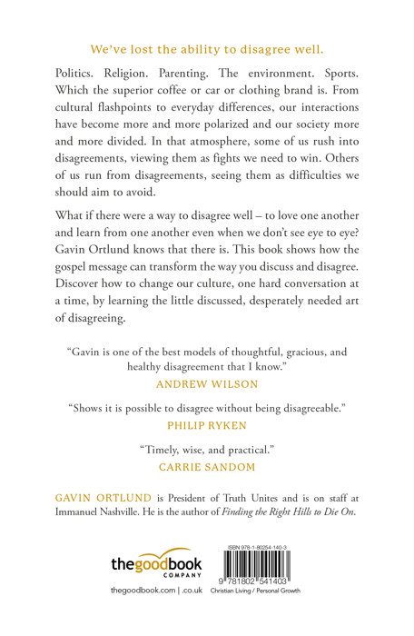 The Art of Disagreeing - Gavin Ortlund | The Good Book Company