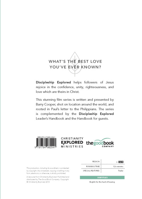 Discipleship Explored DVD - Barry Cooper | The Good Book Company