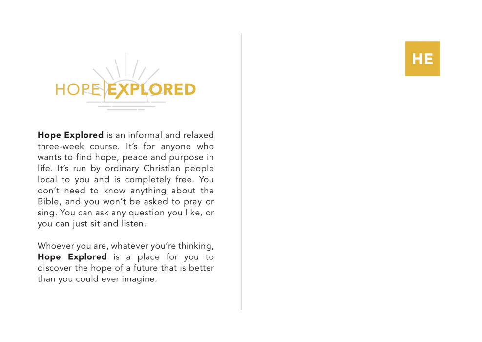 Hope Explored Invitations (Pack of 50) - Christianity Explored | The ...